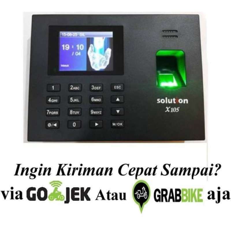 Promo Mesin Absen Fingerprint Solution X105 Diskon 6% di Seller ...