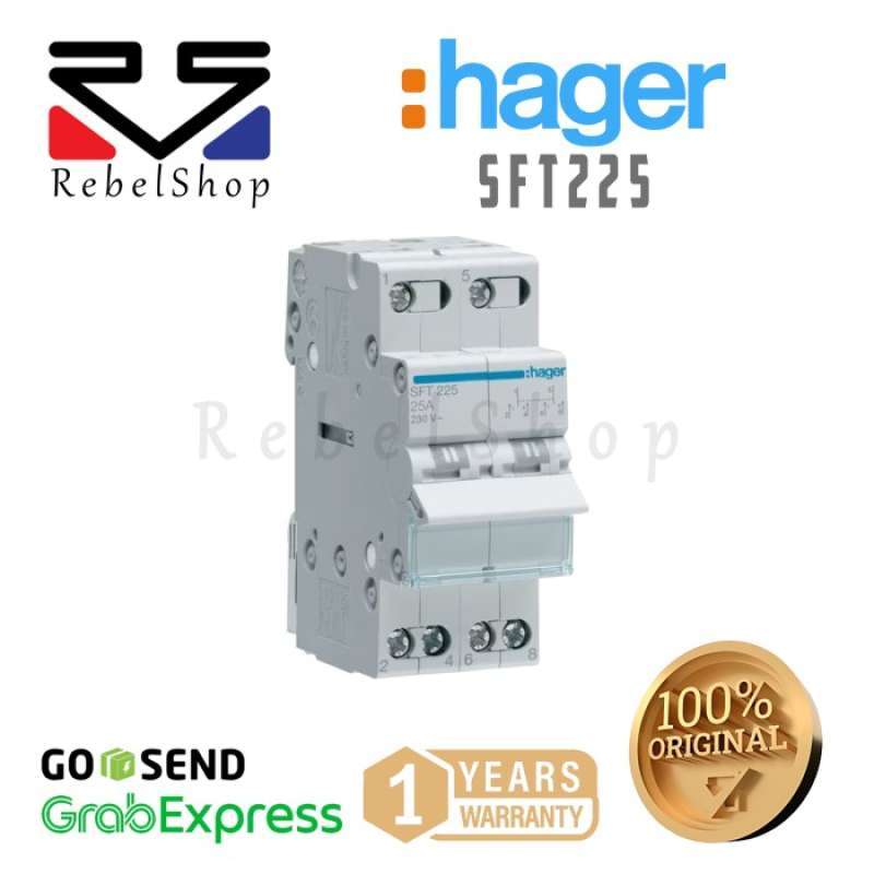 Promo Hager Changeover Switches COS SFT225 2P 25A - Change Over Genset ...