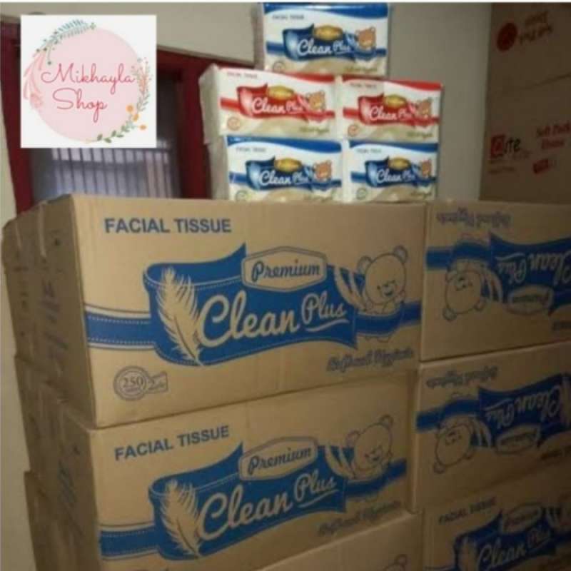 Promo Tisu Premium Clean Plus 180 Sheet 2Ply 1 Dus Isi 60 Pcs / Facial ...