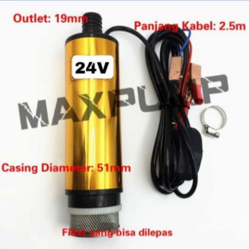 Promo Pompa Solar Mini Portable Pompa Celup Minyak Dc 24v Pompa Sedot ...