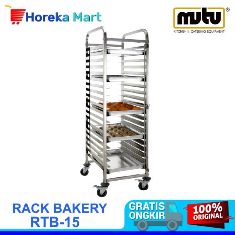 Promo Rak Bakery Stainless Steel / Bakery Pan Rack Rtb-15 Diskon 23% Di ...