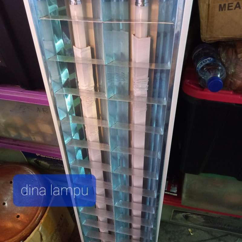 Jual Kap Lampu Rm 2X18W+Tl Led 8Watt Philips/Kap Rm 2X8W Led Set Inbow ...