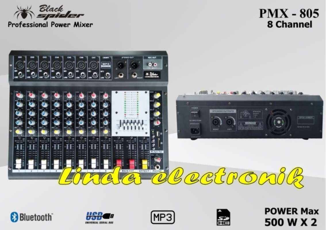 Promo POWER MIXER PMX 805 8 CHANNEL 1000 WATT PMX805 PMX 805 ORIGINAL Diskon 23% di Seller Star ...