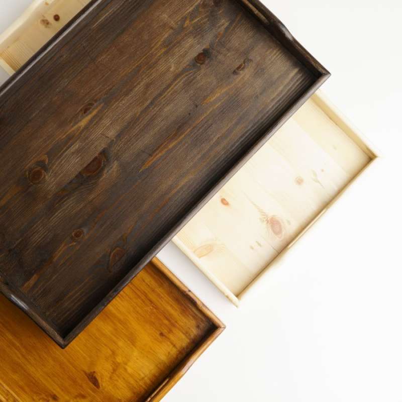 Promo Nampan Kayu Wooden Tray (Aoi - Reina - Natural Clear) Diskon 23% ...