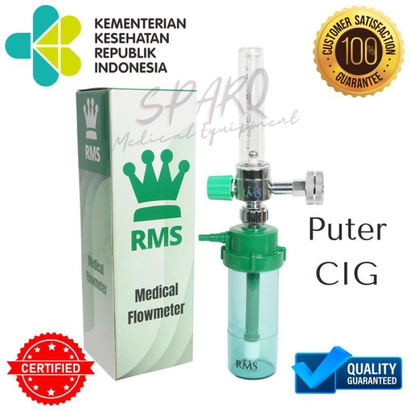 Jual Flowmeter Putar Humidifier Oksigen / Oxygen / Regulator Dinding di ...