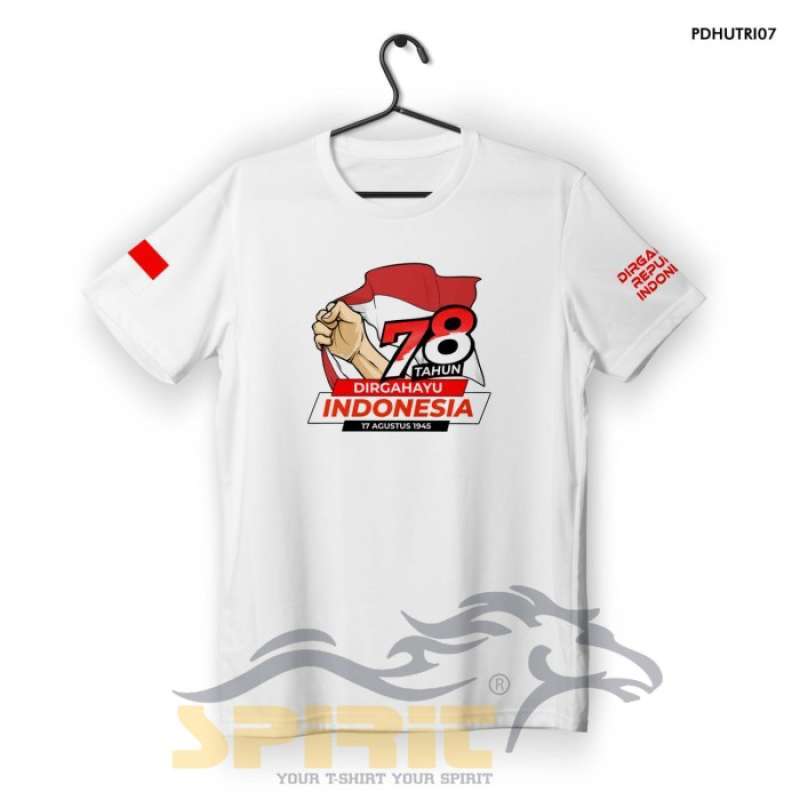 Promo Baju 17 Agustus 2023 Kaos Dirgahayu Indonesia hut ri 78 Kaos Agustusan Diskon 23% di ...