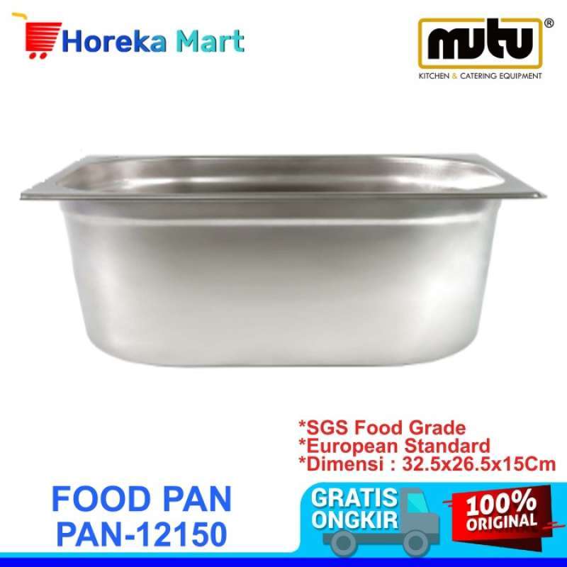 Promo Food Pan Stainless Steel Pan 1/2 Kedalaman 15Cm Pan-12150 Mutu ...