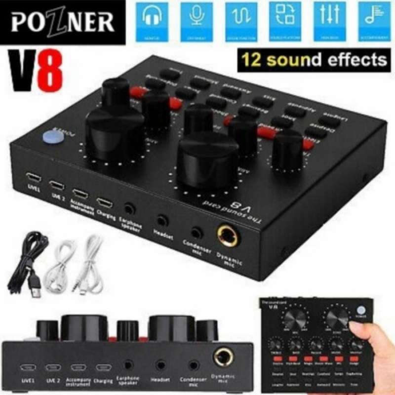 Promo Sound Card V8 Mixer Soundcard V8 Mixer Audio Usb External ...