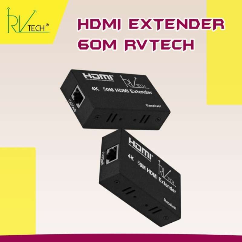 Promo Hdmi Extender Rvtech. 60 Meter (4k. Versi 2.0). Via Lan Dan Eternet. Diskon 23% Di Seller ...
