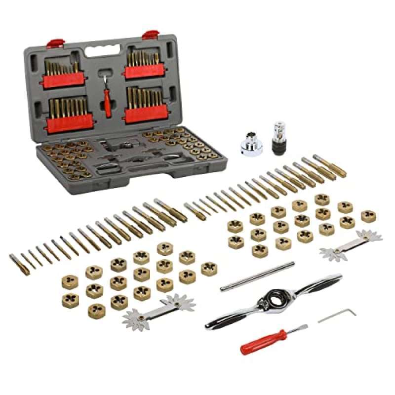 Promo 76-Piece Master Ratcheting Tap and Die Set – Metric and SAE Sizes ...