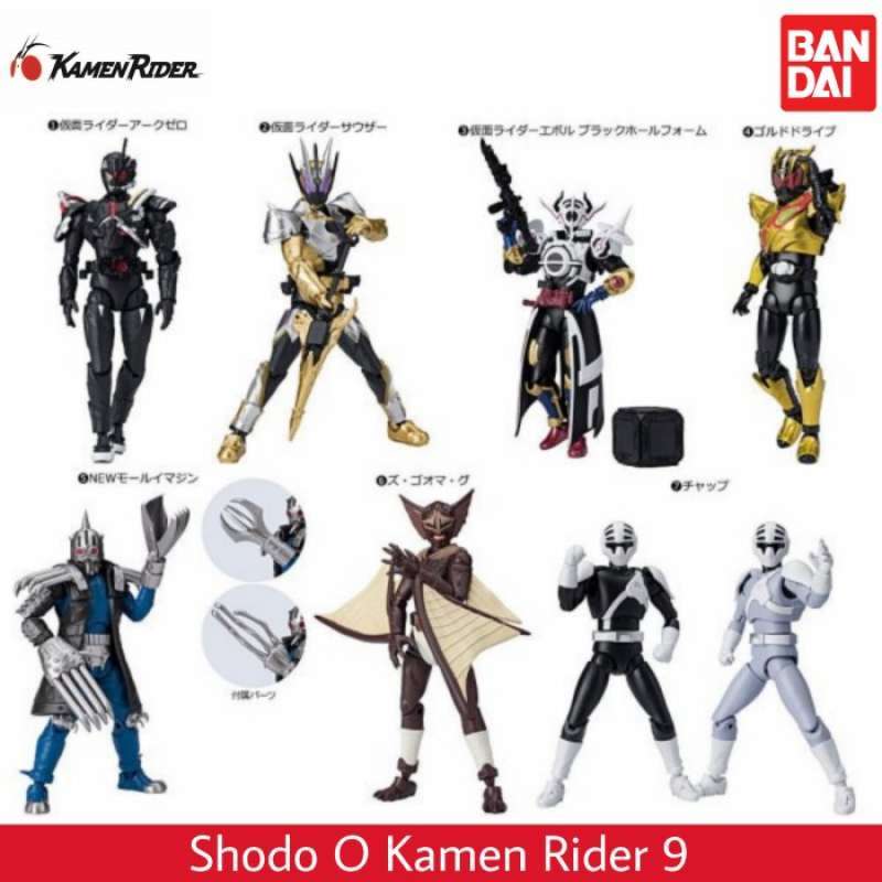 Promo Shodo O Outsider Kamen Rider 9 Ark Zero One Thouser Evol Drive ...