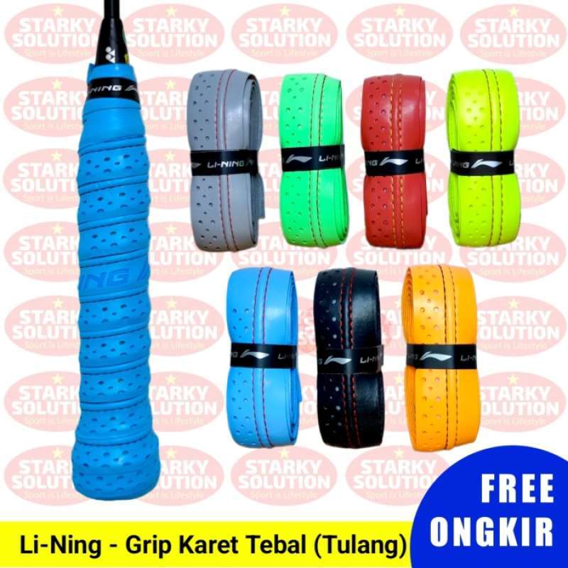 Jual Grip Karet Tebal Tulang Lining Raket Bulutangkis Badminton ...