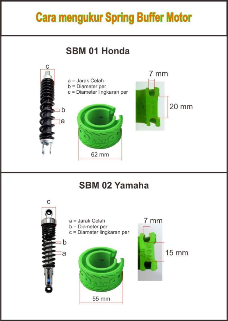 Promo Spring Buffer Motor Honda Matic - 1 Set ( 2 Bh) Diskon 5% Di ...