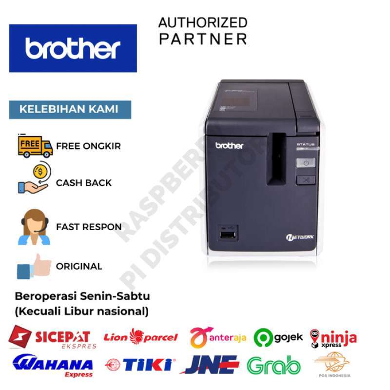 Jual Brother Desktop Network Thermal Label And Barcode Printer Pt ...