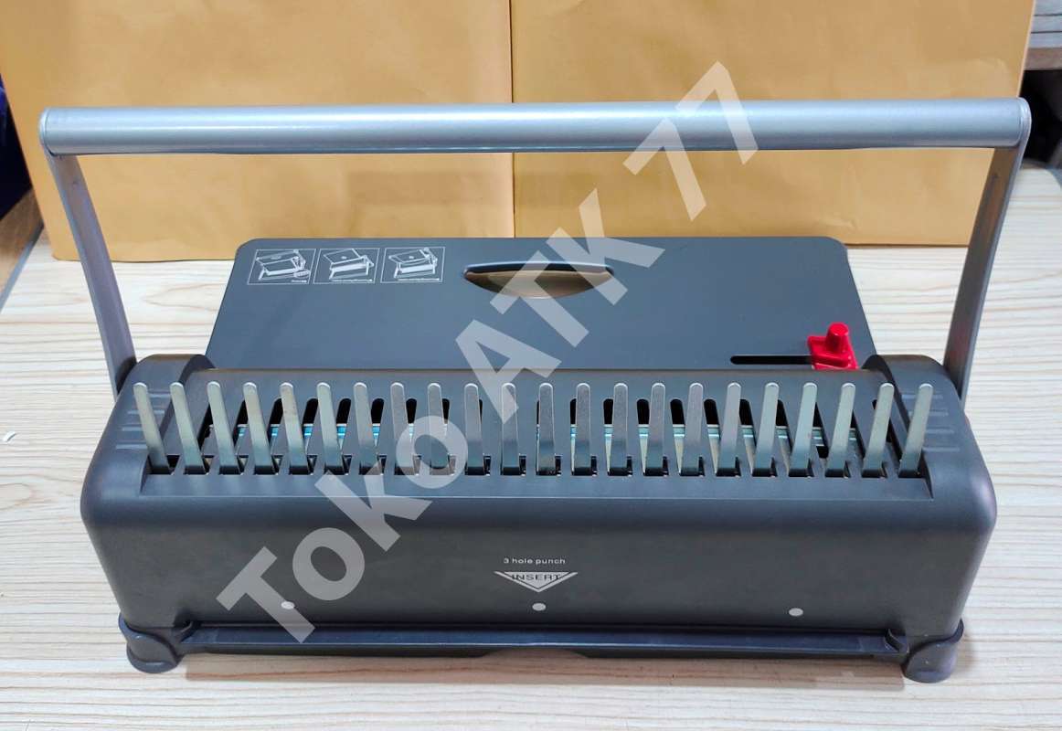 Jual Mesin Jilid Spiral Plastik Comb Binding Machine Krisbow B2988-3 Di ...