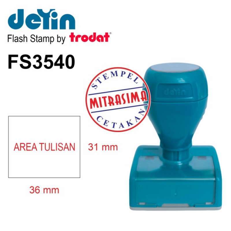 Jual Stempel Deyin FS3540 ( Stempel Flash by Trodat ) - Dengan Tulisan ...