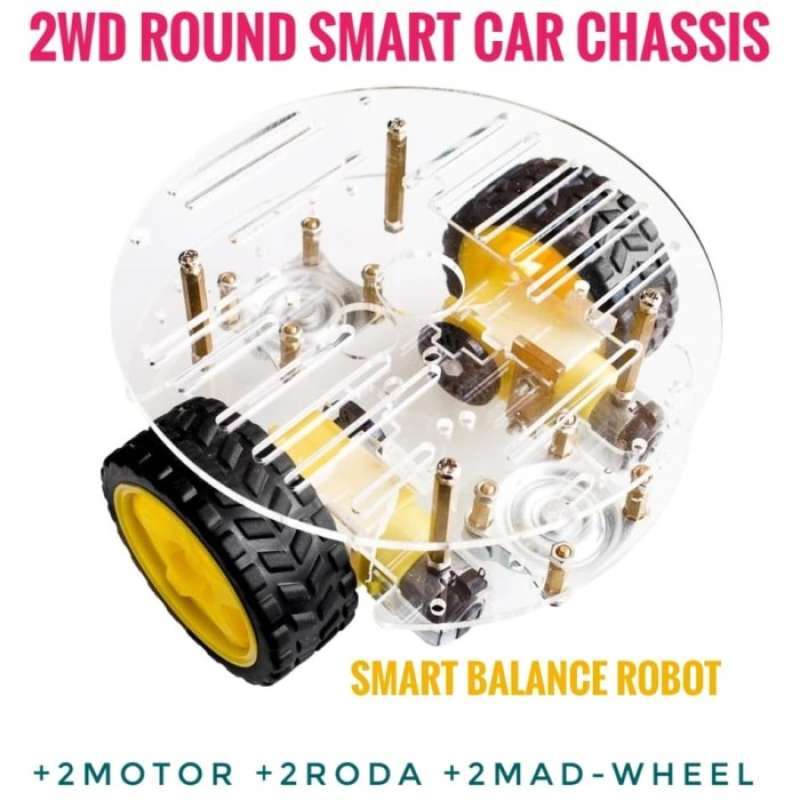 Promo 2WD Smart Car Chassis Smart Balance Robot Acrylic Case DIY KIT Arduino Diskon 33% di ...