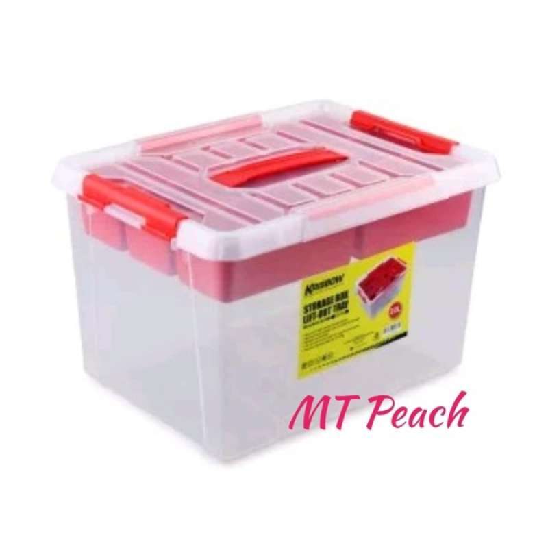 Promo KRISBOW KOTAK PERKAKAS DENGAN KOMPARTEMEN 22L CONTAINER BOX WITH ...