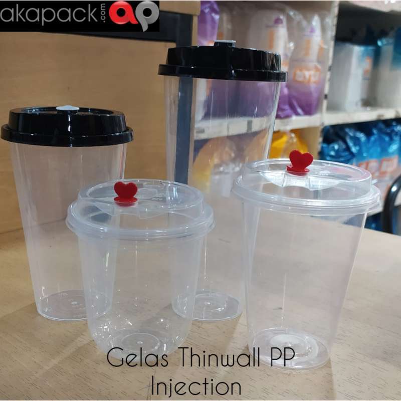 Jual Gelas Plastik | Gelas Minuman | Cup Gelas Plastik Pp Injection 400ml (25pcs) Di Seller ...
