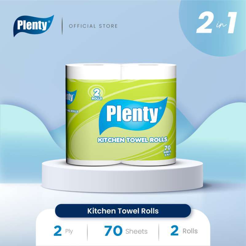 Jual Plenty® Kitchen Towel Tissue Tisu 2 Roll Kitchen Towel 70 Sheets X ...