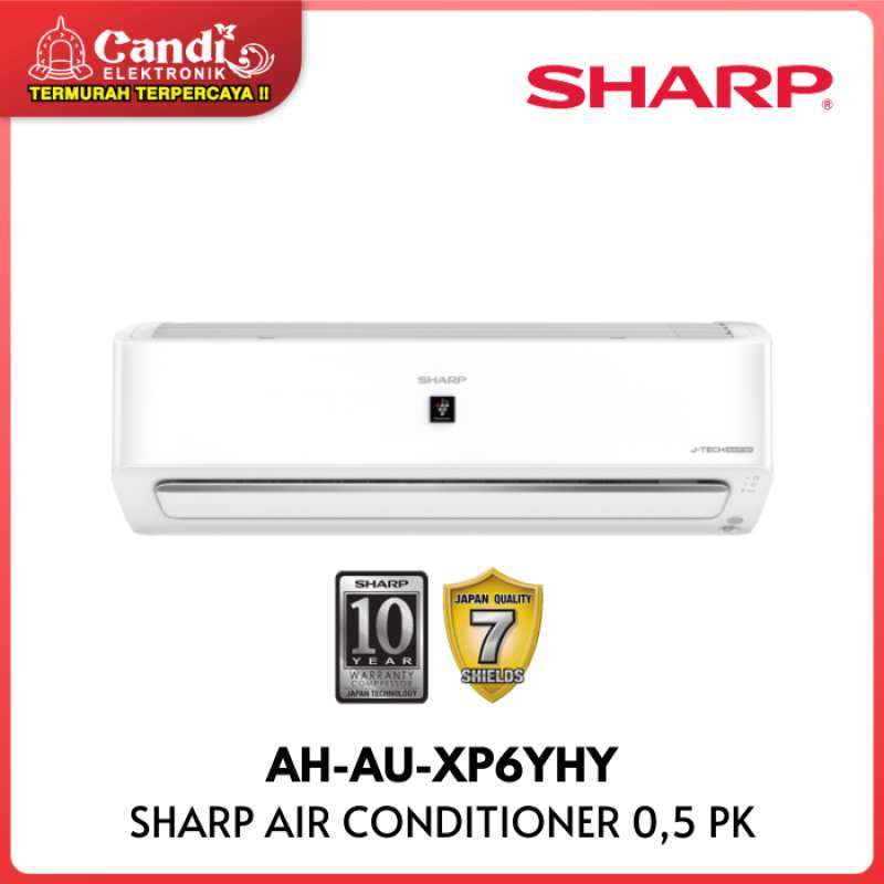 Jual SHARP Air Conditioner 0,5 PK New J-Tech Inverter AH-AU-XP6YHY di ...
