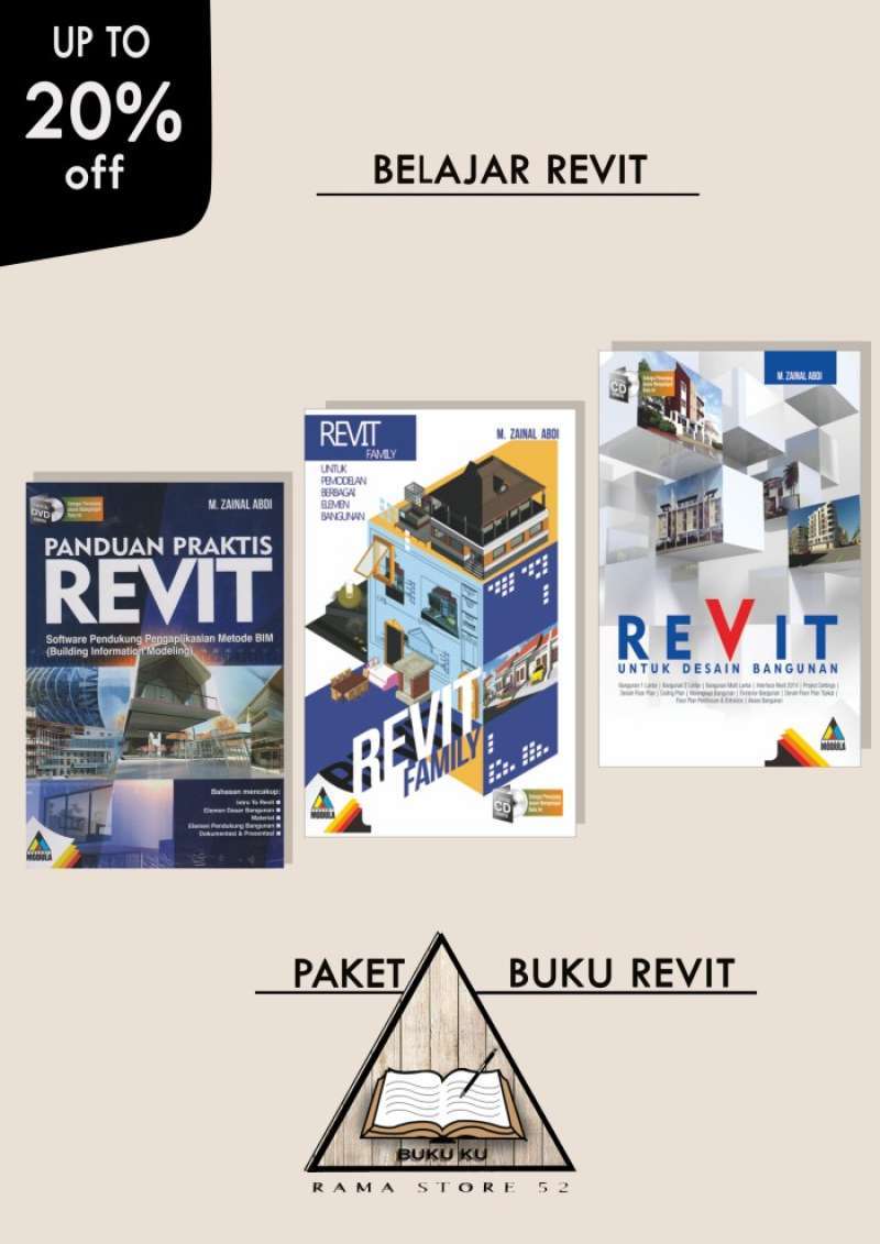 Promo 100% Buku Revit Diskon 27% di Seller Pilihan Shop - Harapan Jaya, Kota Bekasi | Blibli