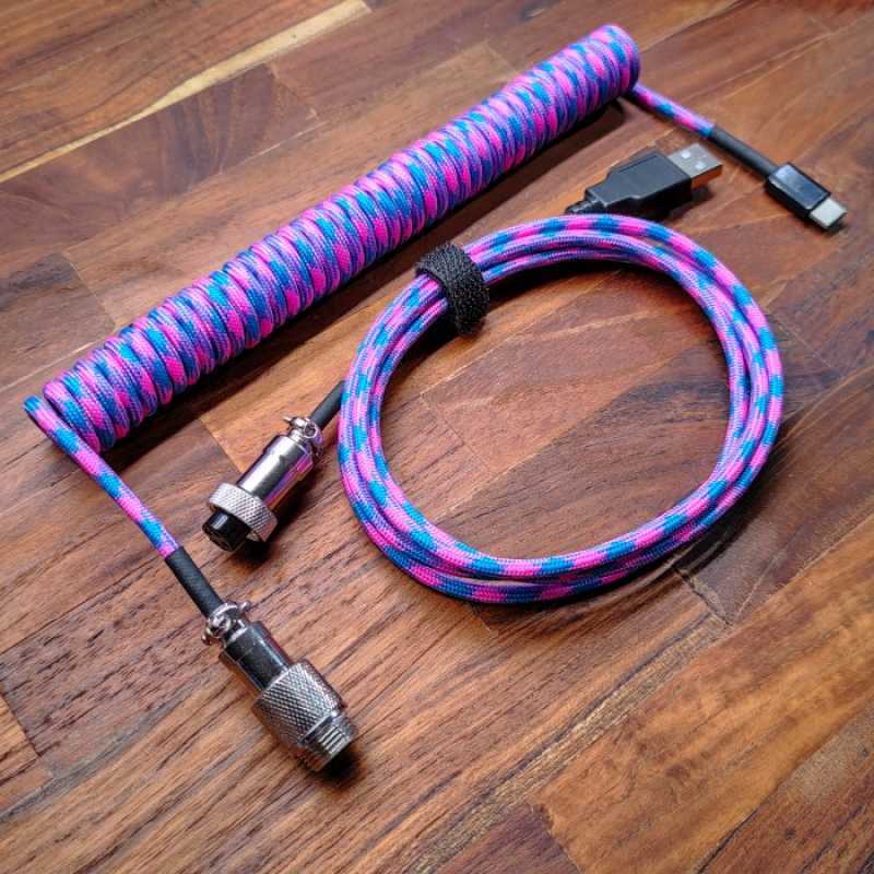 Promo Custom Coiled Cable Mechanical Keyboard Diskon 33% di Seller ...