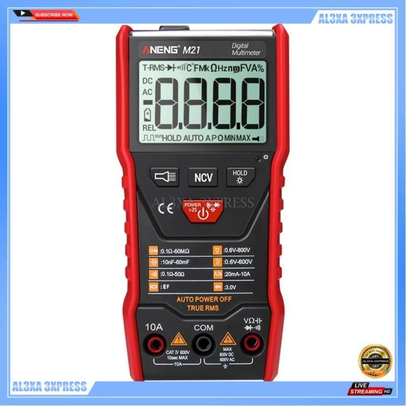 Promo Multimeter Digital Portable M21 6000 Hitungan True Rms Multimeter ...
