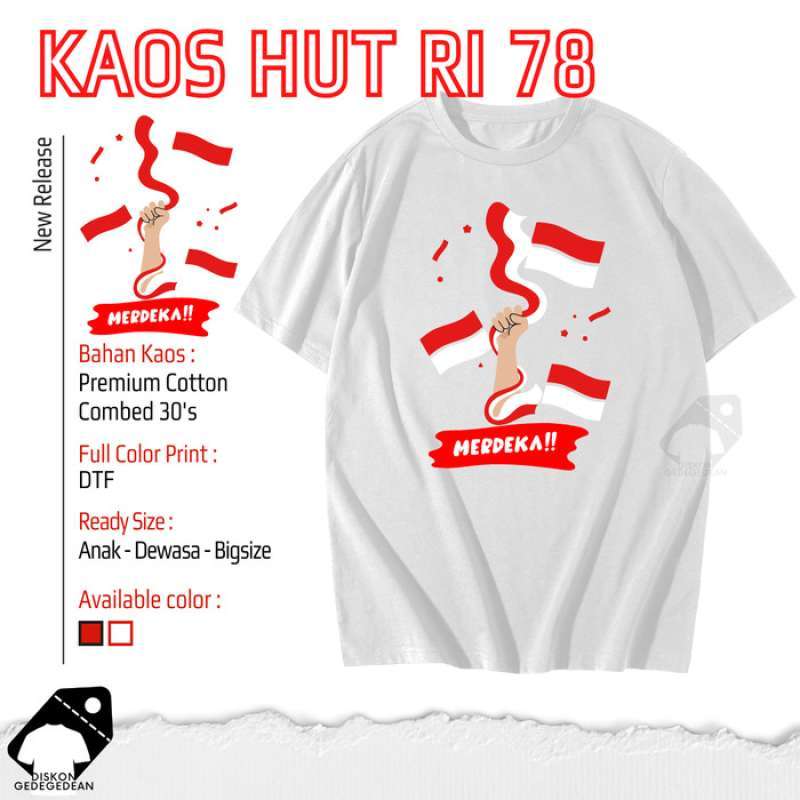Jual Kaos HUT RI 78, Baju HUT RI 78 - Kaos 17 Agustus Type 2 di Seller ... Jual Kaos HUT RI 78, Baju HUT RI 78 - Kaos 17 Agustus Type 2 di Seller ...
