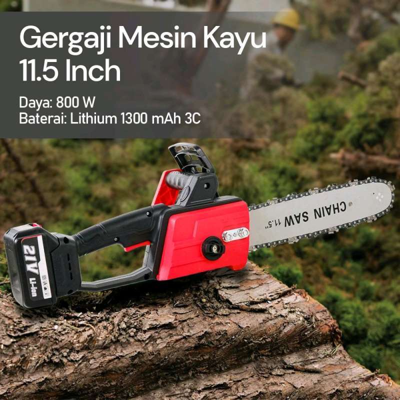 Jual STEEL S115 Cordless Chainsaw Gergaji Mesin Baja 11.5 inch 1300mAH di Seller VIXION HOME ...