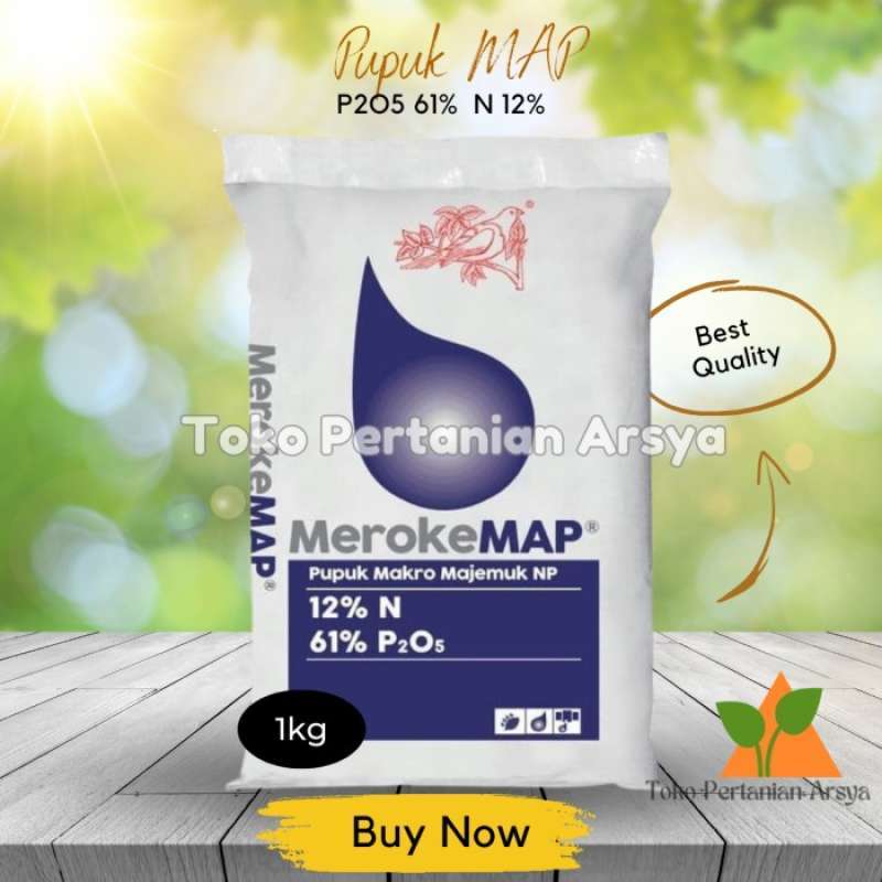 Promo meroke map 1 kg pupuk mono ammonium phosphate untuk ab mix ...