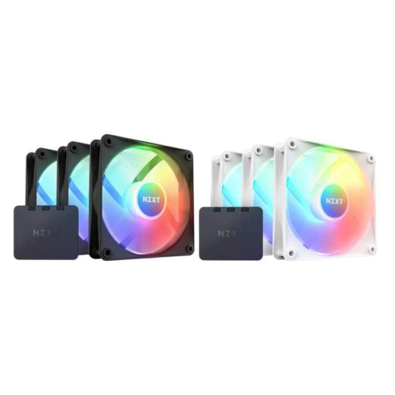 Jual NZXT F120 RGB Core Triple Pack (3x120mm + RGB Controller) - White ...