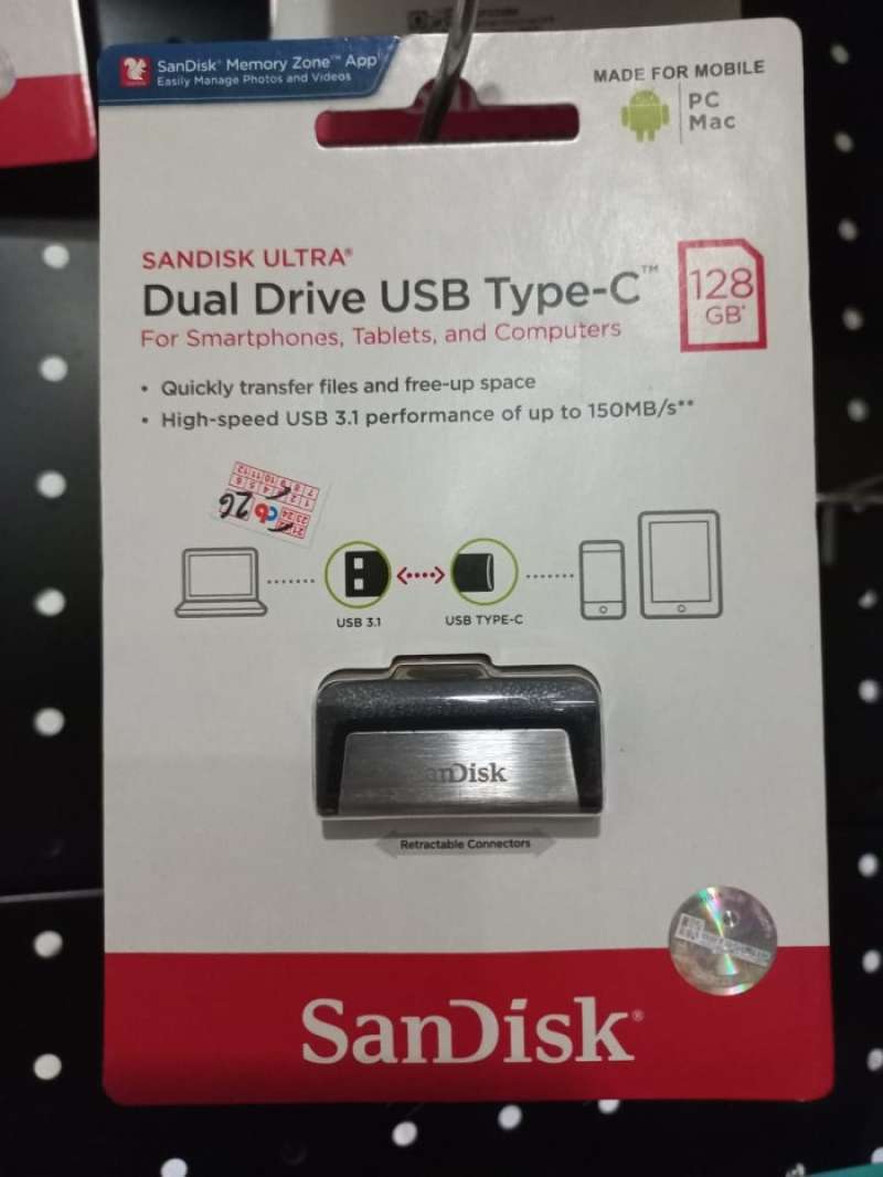 Jual Flashdisc Usb Type C 128gb Sandisk Flashdisk 128 Gb Tipe Gede ...