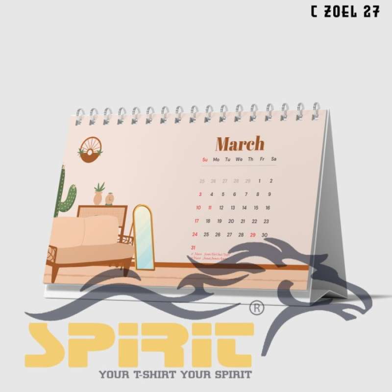 Jual Calender 2024 Aesthetic Pajangan Kalender Unik Hiasan Meja Estetik ...