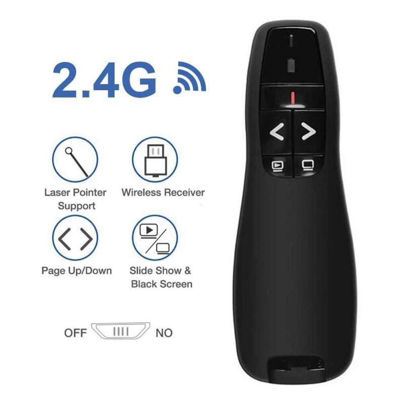 Jual Remote Laser Presenter Wireless Pointer Merah 2.4 Ghz K400 ...