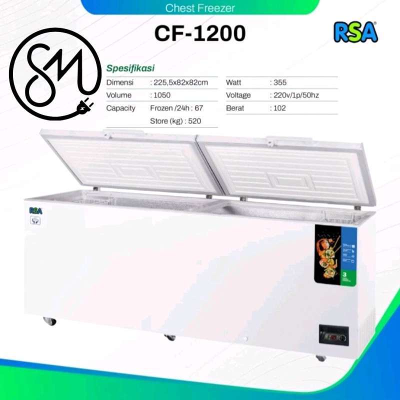 Jual Chest Freezer Rsa Cf-1200 1050 Liter Cf1200 Freezer Box Di Seller ...