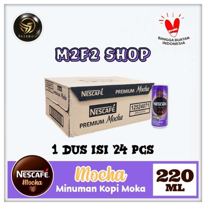 Promo Nescafe Coffee Premium Mocha Can | Kopi Moka Kaleng - 220 Ml ...