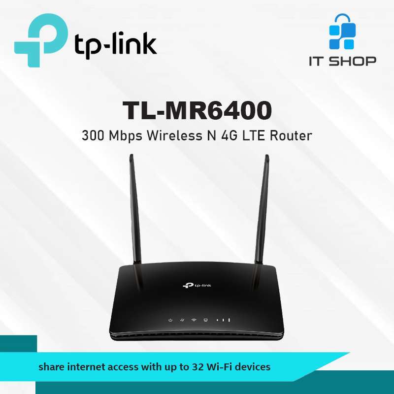 Jual TP-Link TL-MR6400 300 Mbps Wireless N 4G LTE Router di Seller IT Shop Official Store - Mojo ...