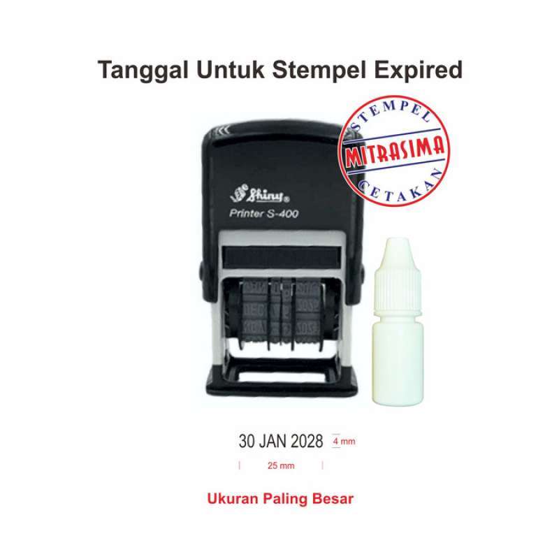 Promo Stempel Expired untuk Tanggal kadaluarsa produk Diskon 2% di ...