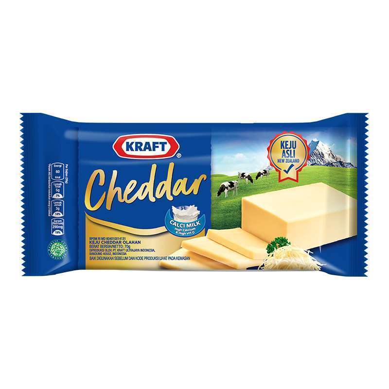 Jual Kraft Cheddar Midi 70gr Cheese Keju Chedar Olahan Di Seller Toko Bahan Kue 72 Condong