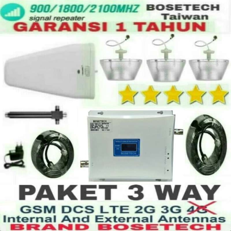 Jual Paket Lengkap 3way Penguat Sinyal Hp 3g & 2g /repeater Signal Hp Di Seller Gadget Gaming ...