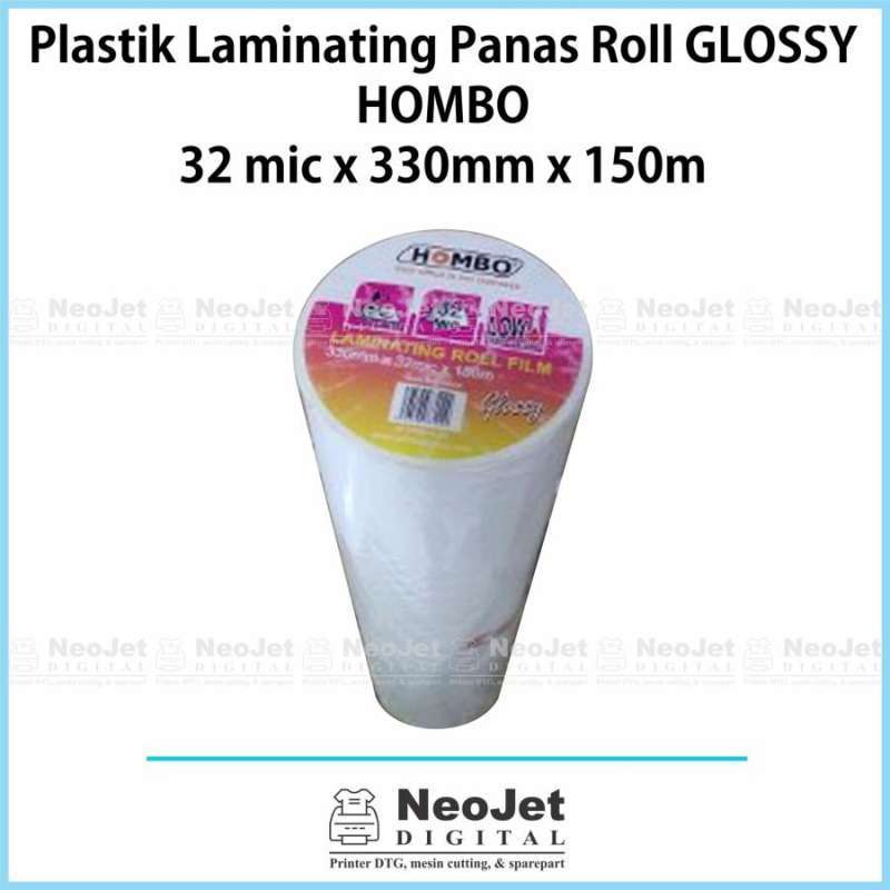Jual Hombo Plastik Laminating Laminasi Roll Glossy 330mm X 32mic X 150m ...