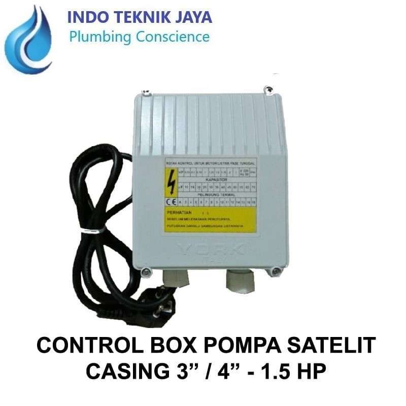 Jual CONTROL BOX - 4 INCH - 1.5 HP - 220V - POMPA SATELIT - YORK di ...
