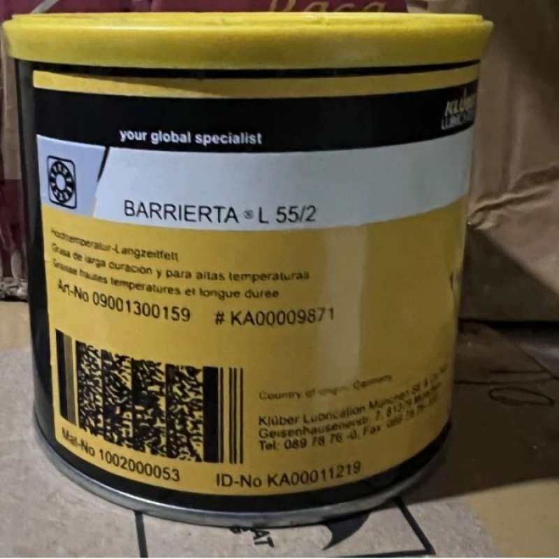 Jual Kluber Barrieta L55/2 Spindle Bearing Grease Original 100% German ...