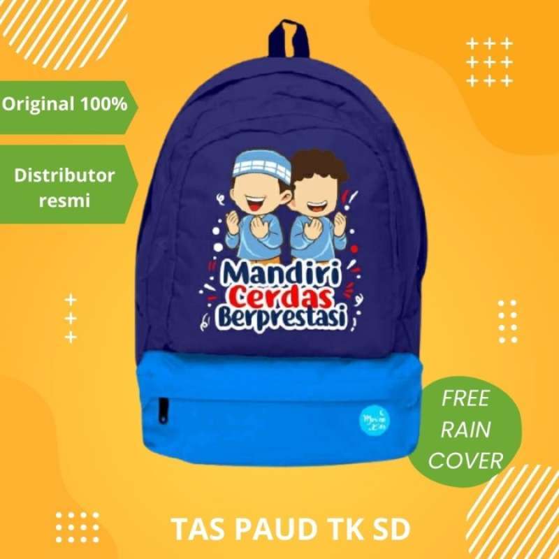 Promo Tas anak sekolah tk paud sd anak laki laki tk SD warna biru ...
