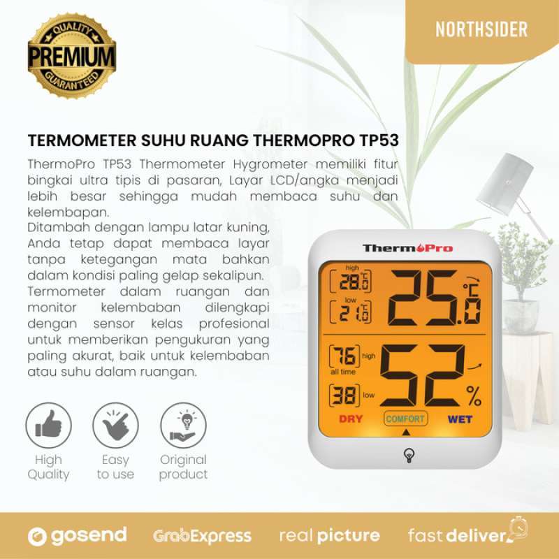 Promo Thermometer Hygrometer Humidity | Termometer Suhu Ruang Thermopro ...
