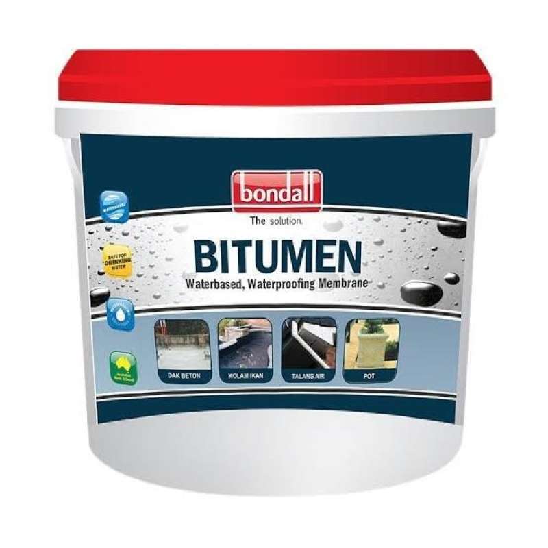 Promo Bondall Bitumen Membrane Cat Waterproofing Anti Bocor 1KG Diskon ...