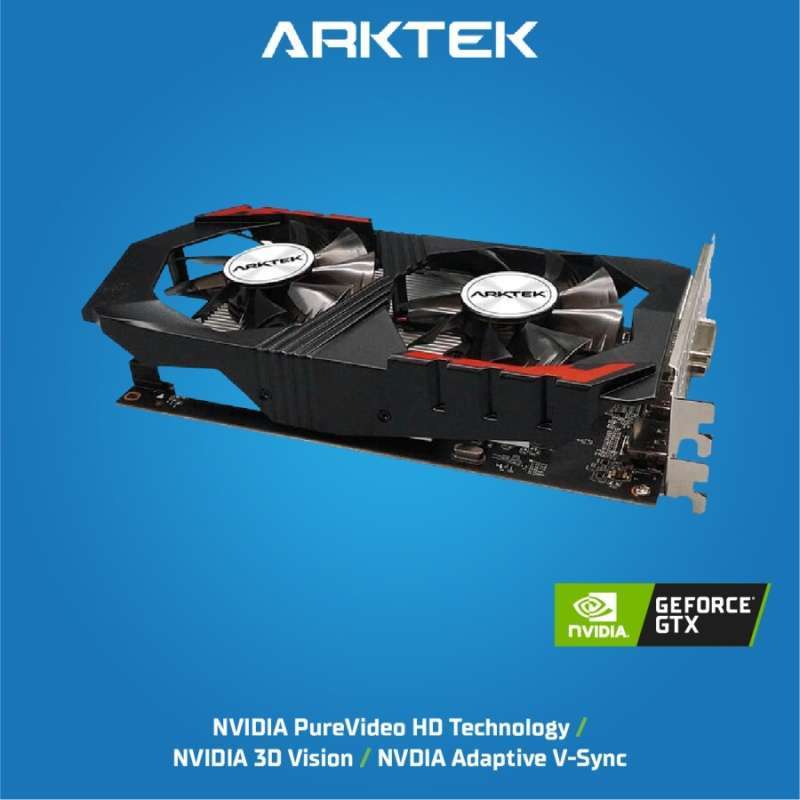 Jual Arktek Vga Card Dual Fan Geforce Gtx 1050ti 4gb Gddr5 128bit Di ...