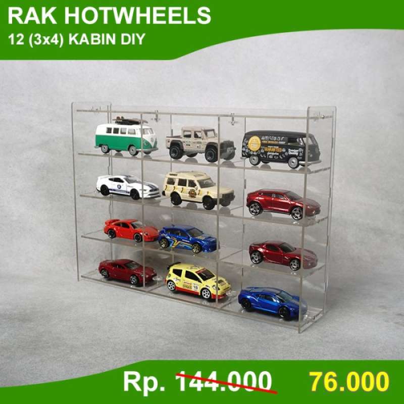 Promo Acrylic Display Case / Rak Display Hotwheel Diecast Tomica 3x4 ...