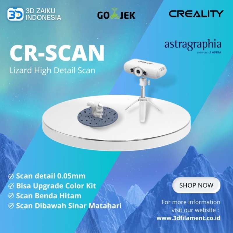 Promo Creality CR-Scan Lizard High Detail Scan Scan Ukuran Besar No ...